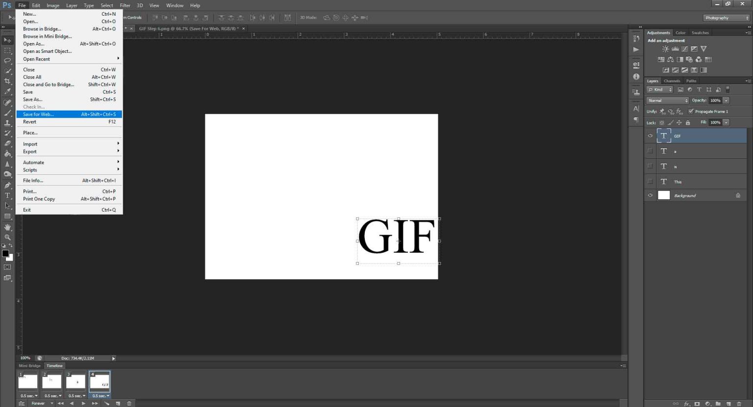 ¿Cómo hacer un Gif en Photoshop? - Formarse
